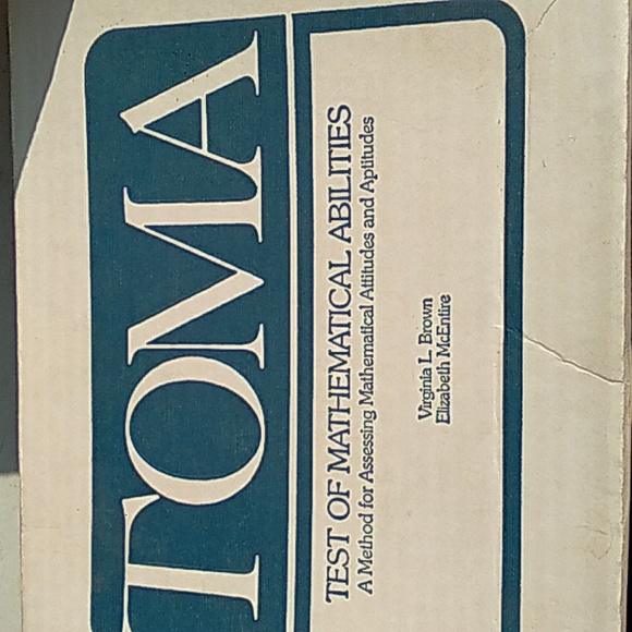 Toma | Office | Toma Test Of Mathematical Abilities Method For ...